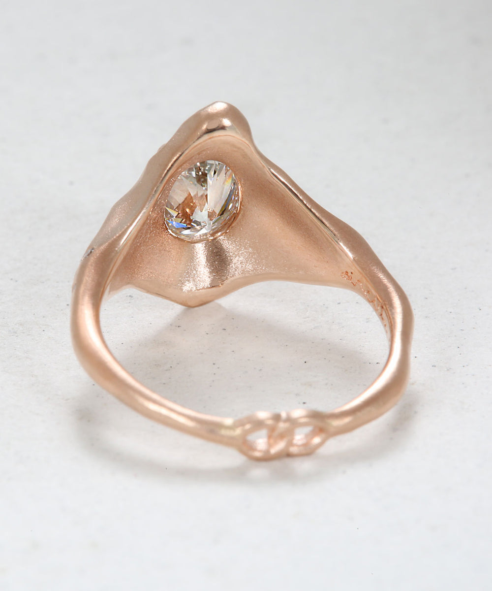 Infinite Love Pear Shape Diamond Engagement Ring