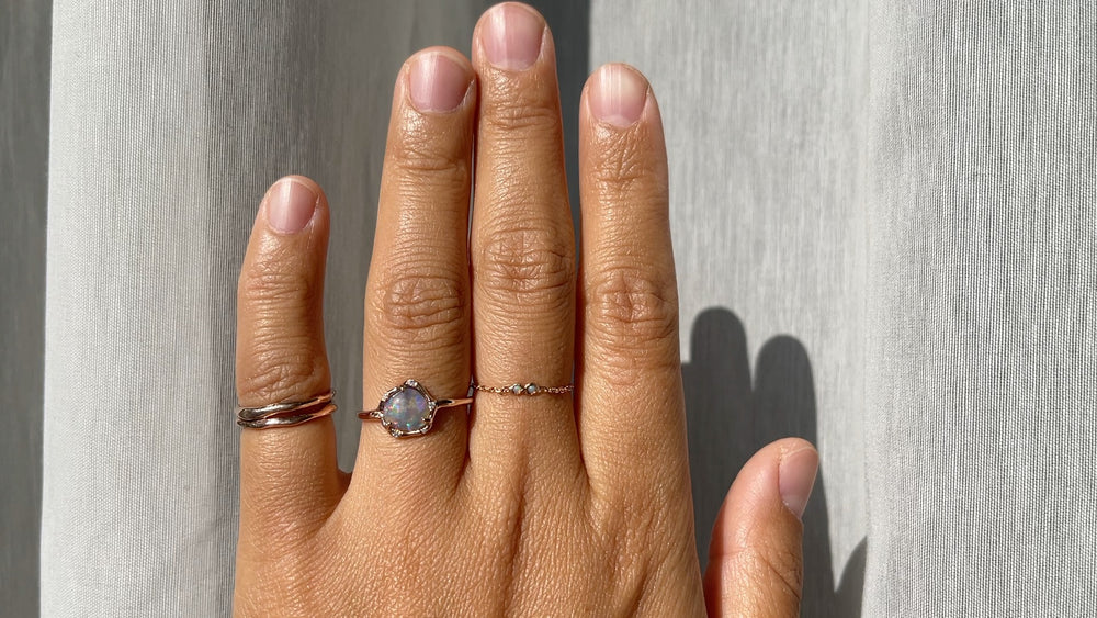 Cosmic Light Multicolor Dusk Opal Ring