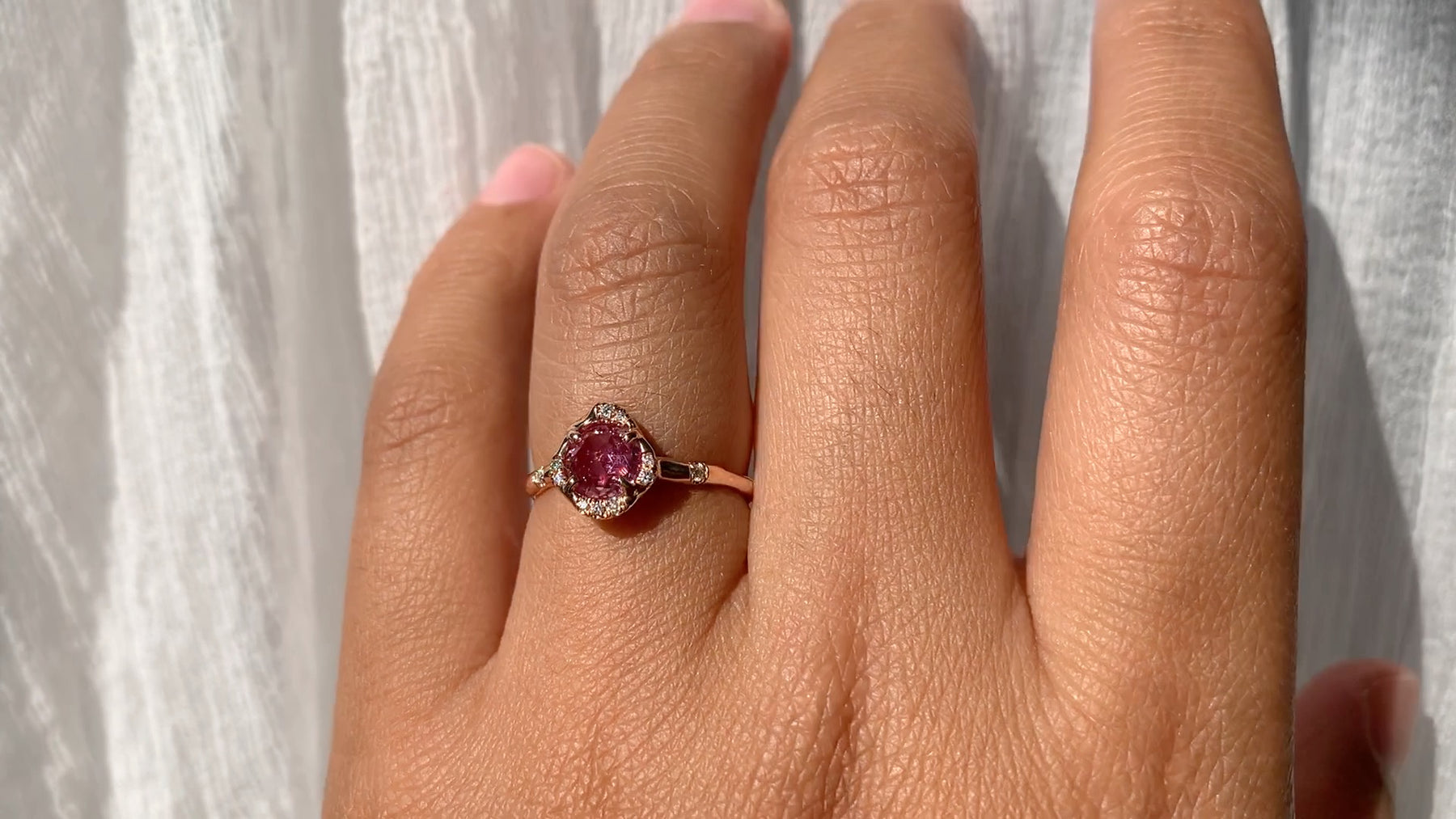 Infinite Love Pink Sapphire Ring