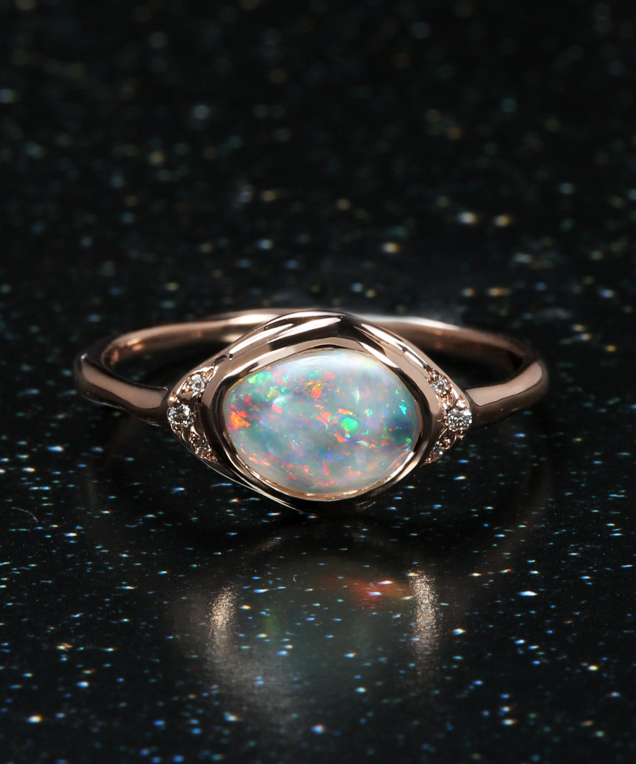 Seeing Eye Galactic Sparkle Opal Ring